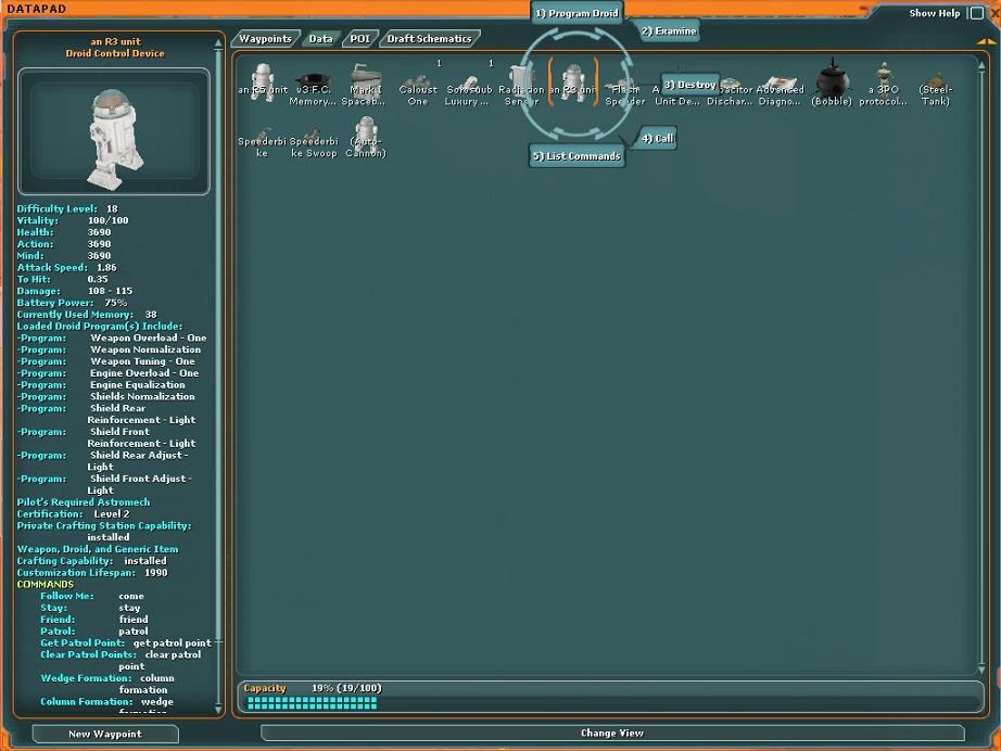 Droid Commands (Game Mechanics) - SWGANH Wiki