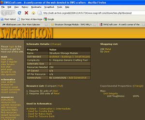 Structure Storage Module (Schematic) - SWGANH Wiki